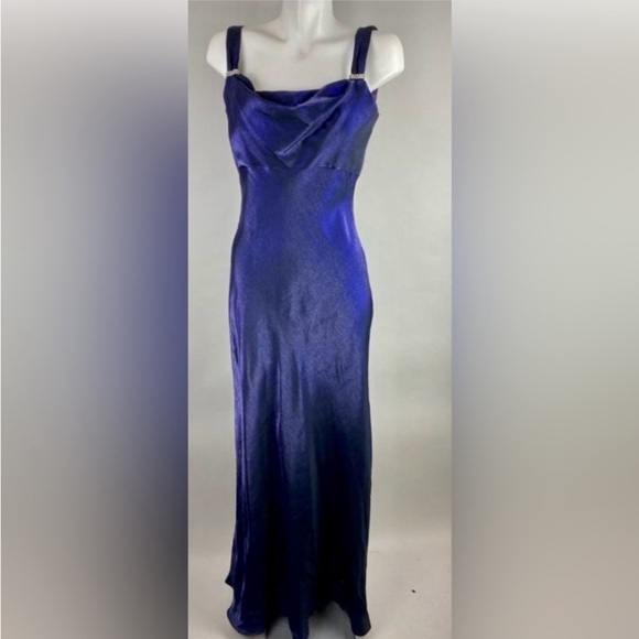 Cache | Dresses | Vintage 9s Cache Size 4 Purple Blue Iridescent Prom ...